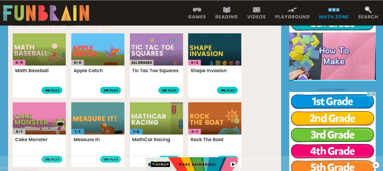 Funbrain – MATEMATICKÉ DIGIHRY