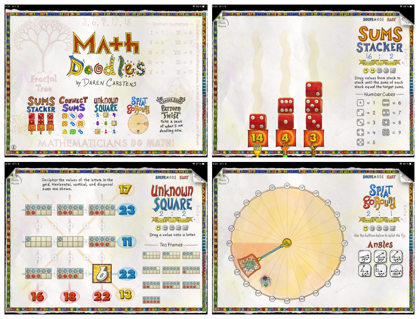 Math Doodles – MATEMATICKÉ DIGIHRY