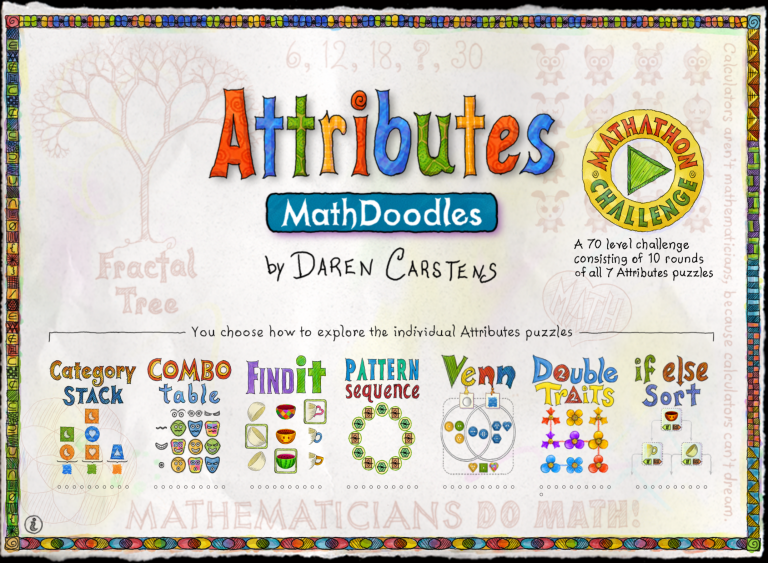 MathDoodles Attributes – MATEMATICKÉ DIGIHRY